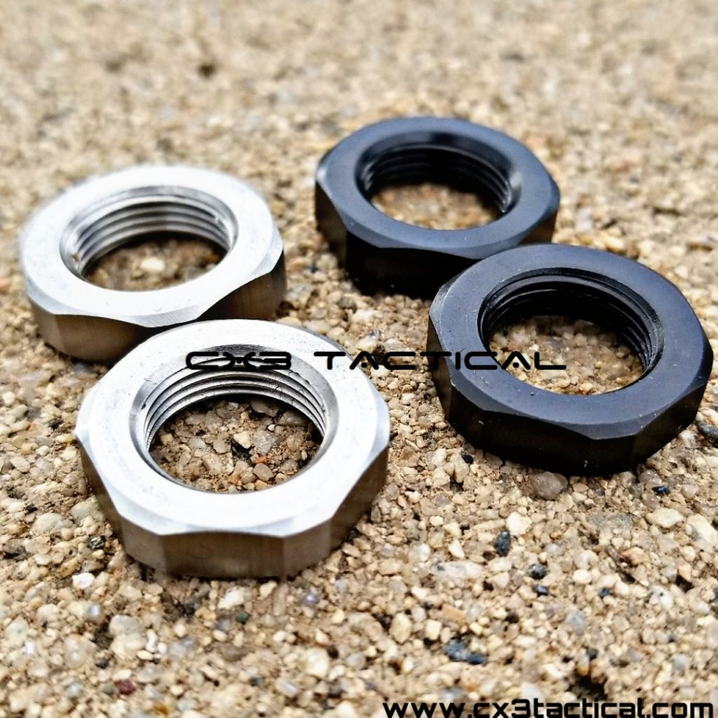 308 Muzzle Brake Compensator 5 8 24 Jam Nut Washer 4 Pack Black Nitride 308 Muzzle Brake Compensator 5 8 24 Jam Nut Washer 4 Pack Black Nitride
