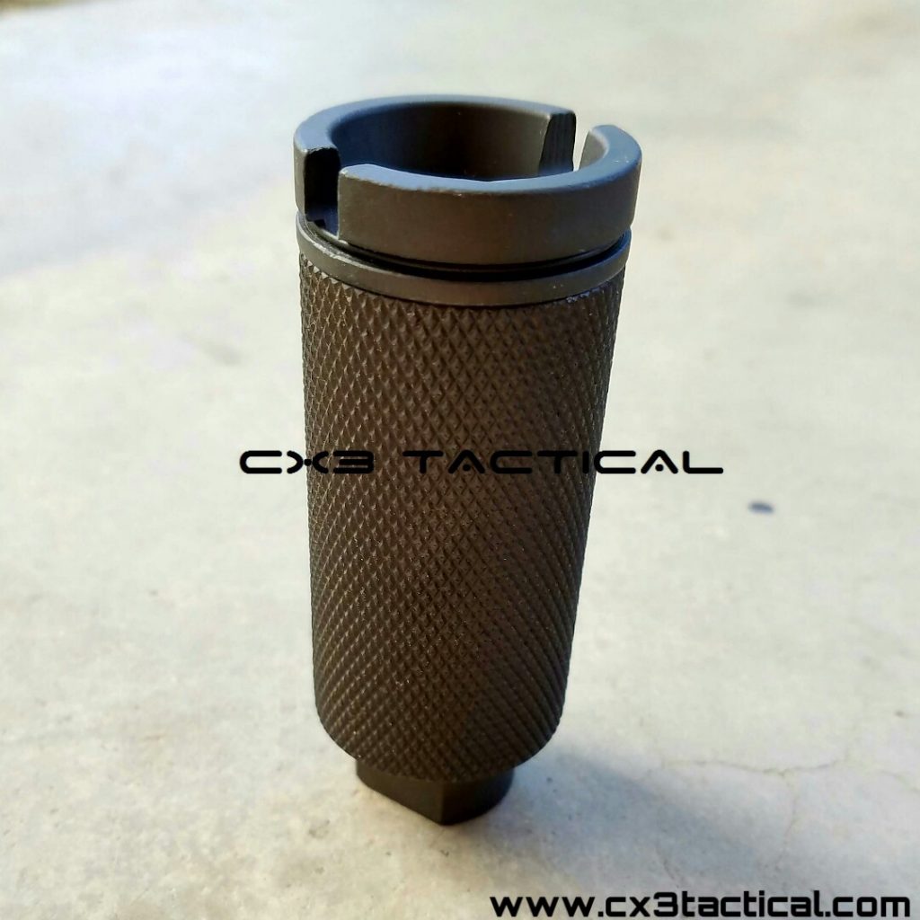 .223 / 5.56 Krinkov Muzzle Brake Can 2 Piece Canister Cone 1/2-28 TPI ...