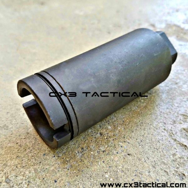 .223 / 5.56 Smooth Finish Krinkov Muzzle Brake Can 2 Canister Cone 1/2 ...