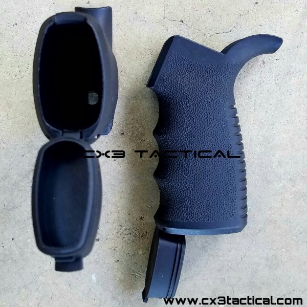 Tactical Pistol Grip Ergonomic Rifle Grip Stippled Storage Compartment ...