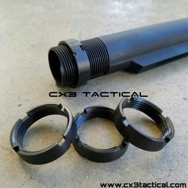 AR15 Castle Nut Lock Nut Ring Pack of 3 Castle Nuts - CX3TACTICAL™