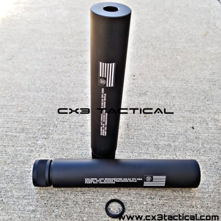 RPR Ruger Precision Rifle .243 Winchester Muzzle Brake Can 5/8-24 Comp ...