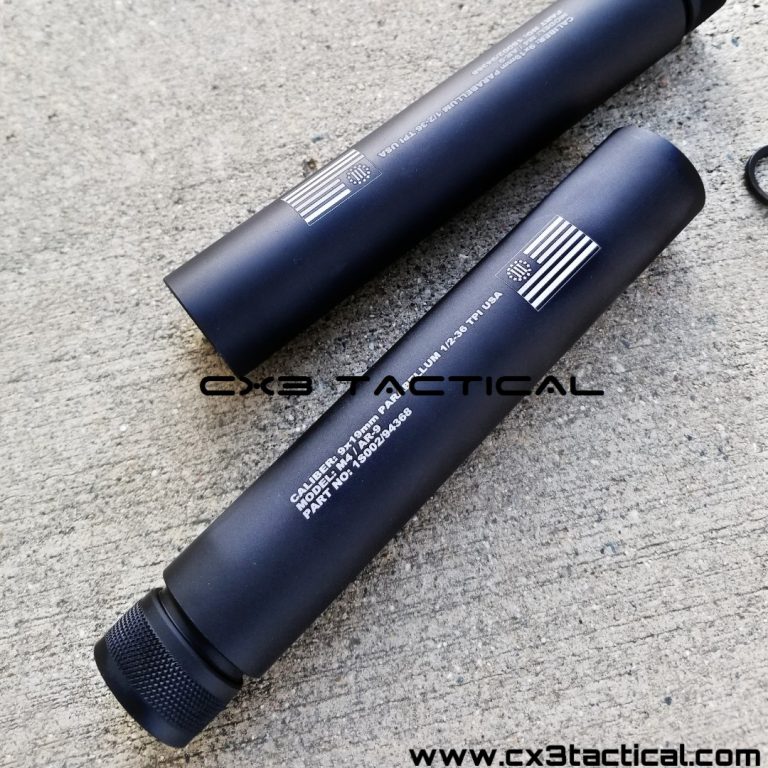 9mm Muzzle Brake Compensator 9 MM 1/2-36 Crush Washer Comp 9x19 NATO ...