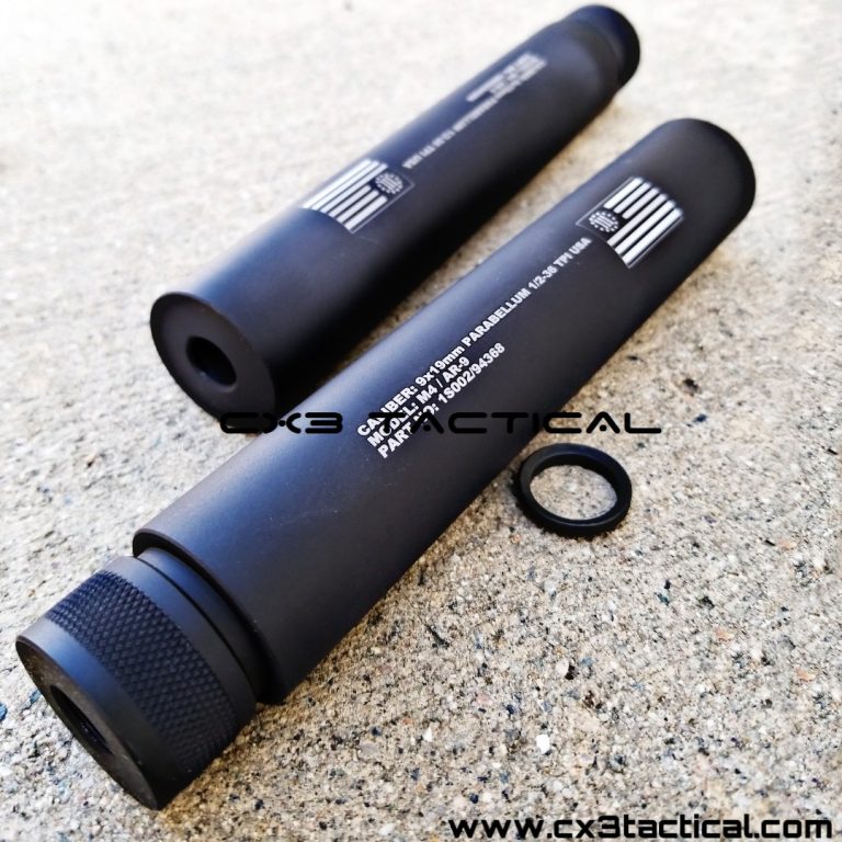 9mm Muzzle Brake Compensator 9 MM 1/2-36 Crush Washer Comp 9x19 NATO ...