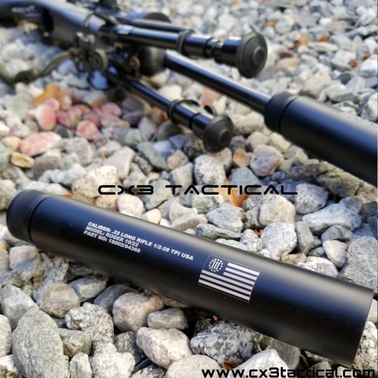 .223 / 5.56 Extra Long Muzzle Brake Compensator 1/2-28 TPI - CX3TACTICAL™