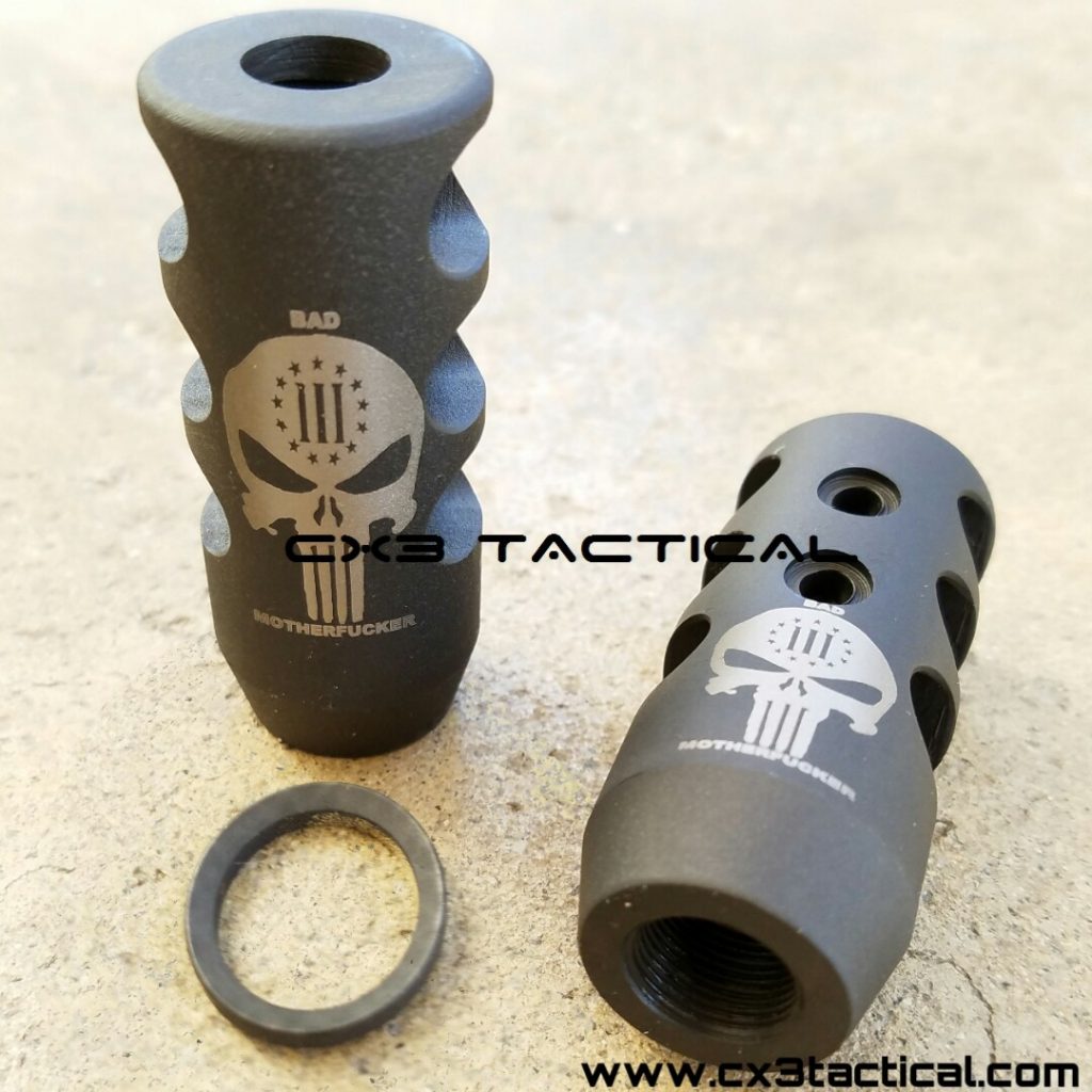 6.8 SPC Muzzle Brake Compensator 5/8-24 TPI - CX3TACTICAL™