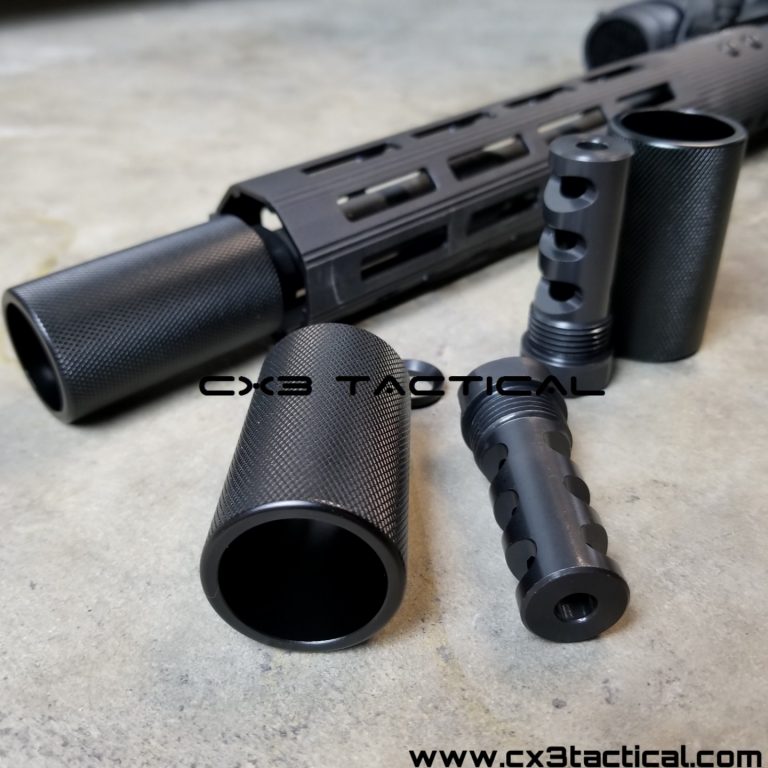 .17 HMR Linear Compensator Muzzle Brake 1/2-28 TPI Smooth Finish .17HMR ...