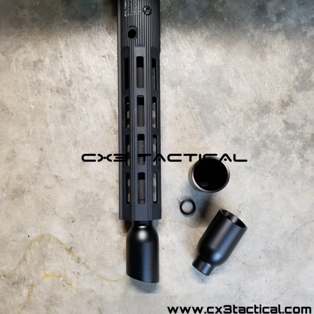 .223 5.56 Slant Muzzle Brake Compensator 1/2-28 TPI Slant Cut Comp T6 ...