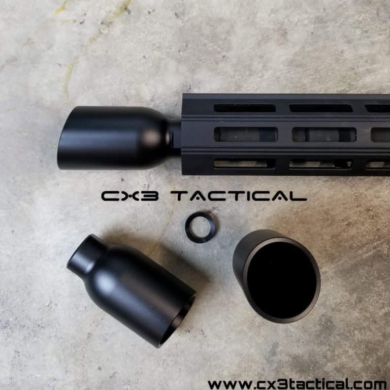 .223 / 5.56 Extra Long Muzzle Brake Compensator 1/2-28 TPI - CX3TACTICAL™