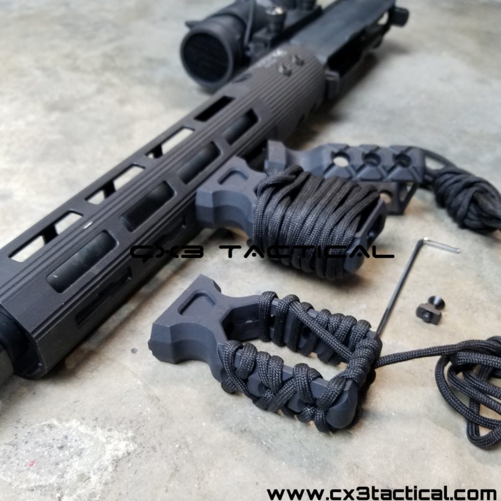 M-LOK Tactical ForeGrip Fore Grip Black Paracord Included For MLOK ...