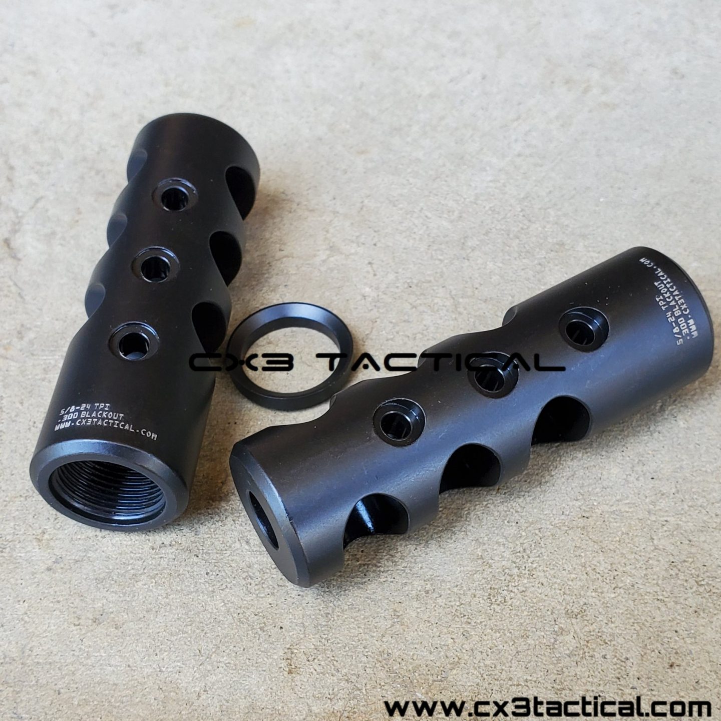 .300 AAC Blackout Muzzle Brake Can Compensator 5/8-24 3% Flag With ...