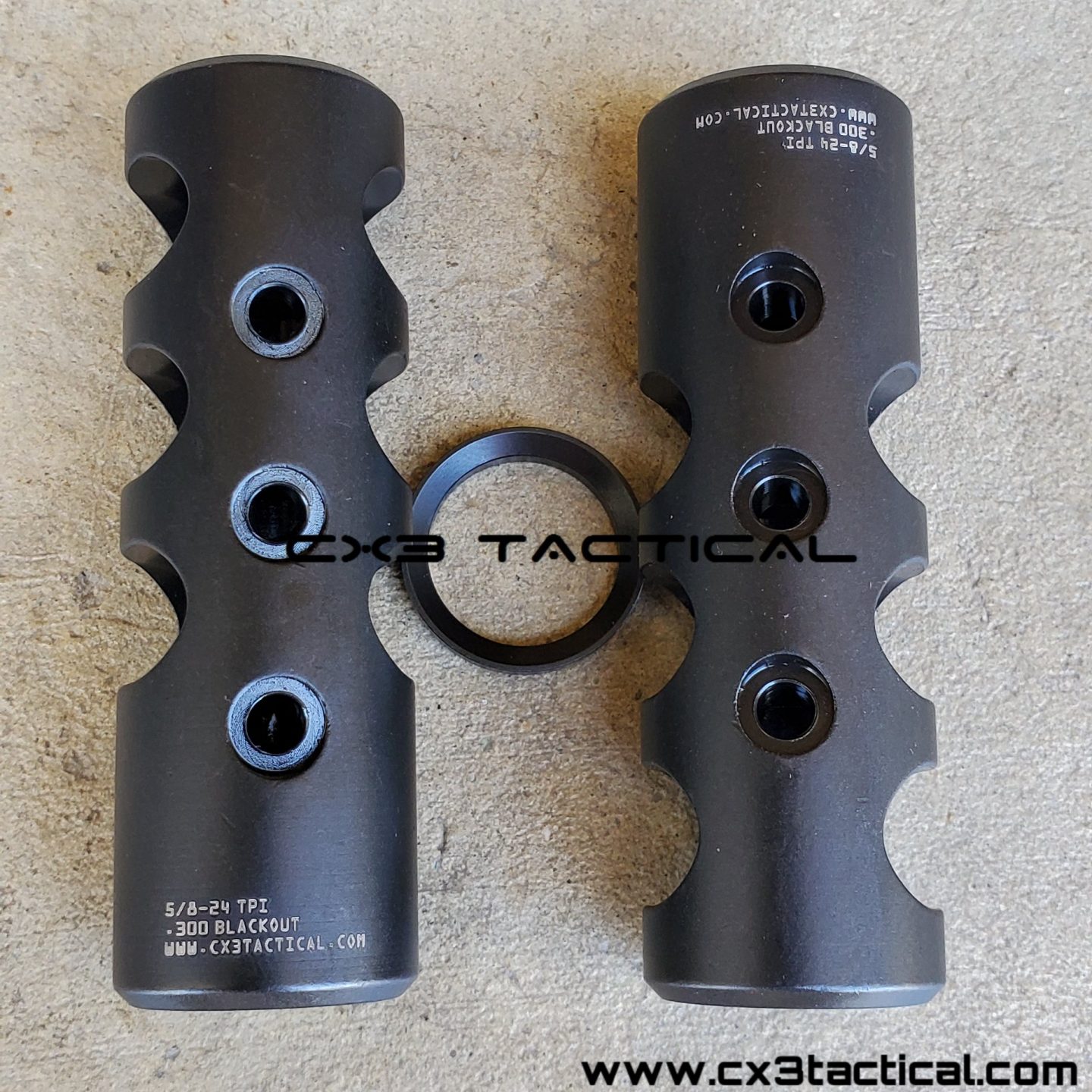 .300 Blackout Muzzle Brake Compensator Comp 5/8-24 TPI 5/8x24 Crush ...