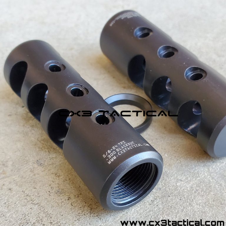 .300 Blackout Muzzle Brake Compensator Comp 5/8-24 TPI 5/8x24 Crush ...