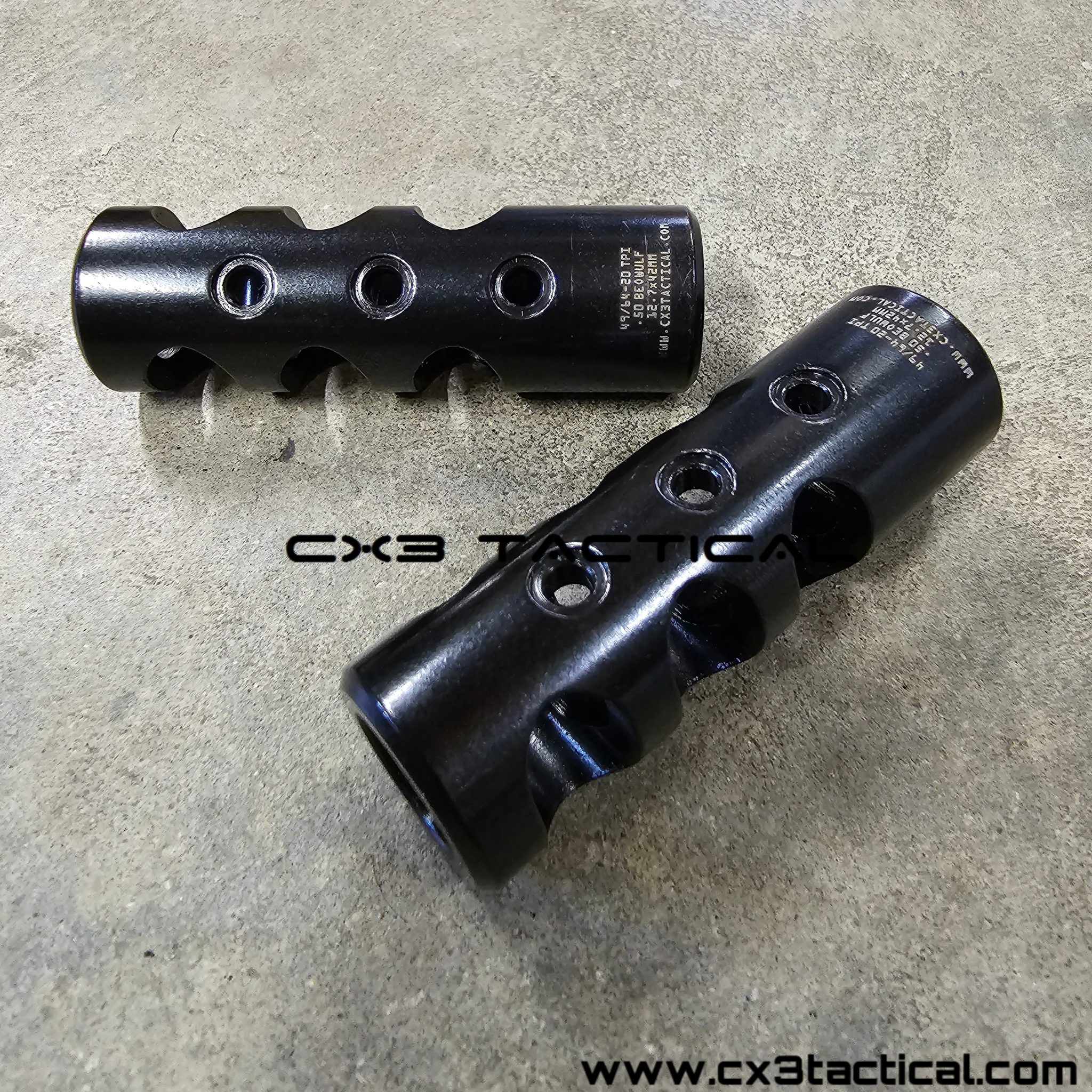 .50 Beowulf Muzzle Brake Compensator Comp 49/64-20 TPI 49/64x20 Crush ...