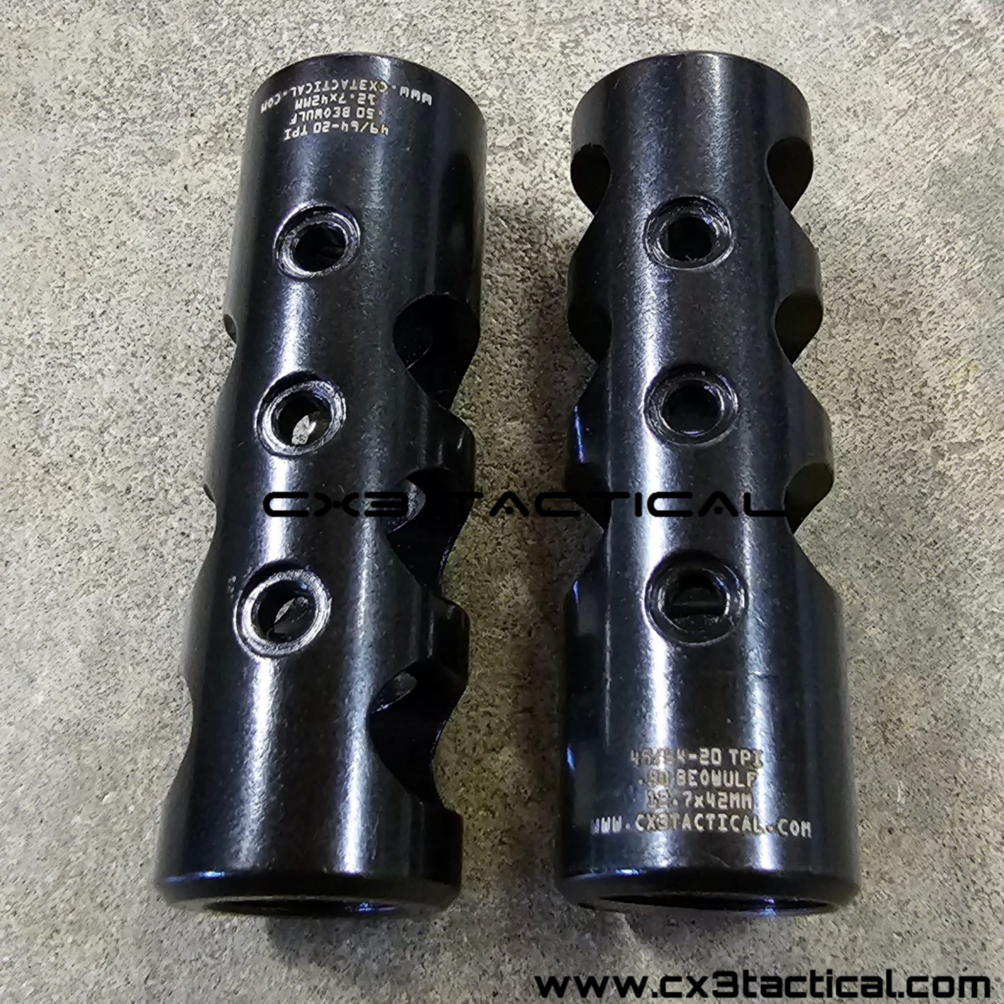 .50 Beowulf Muzzle Brake Compensator Comp 49/64-20 TPI 49/64x20 Crush ...
