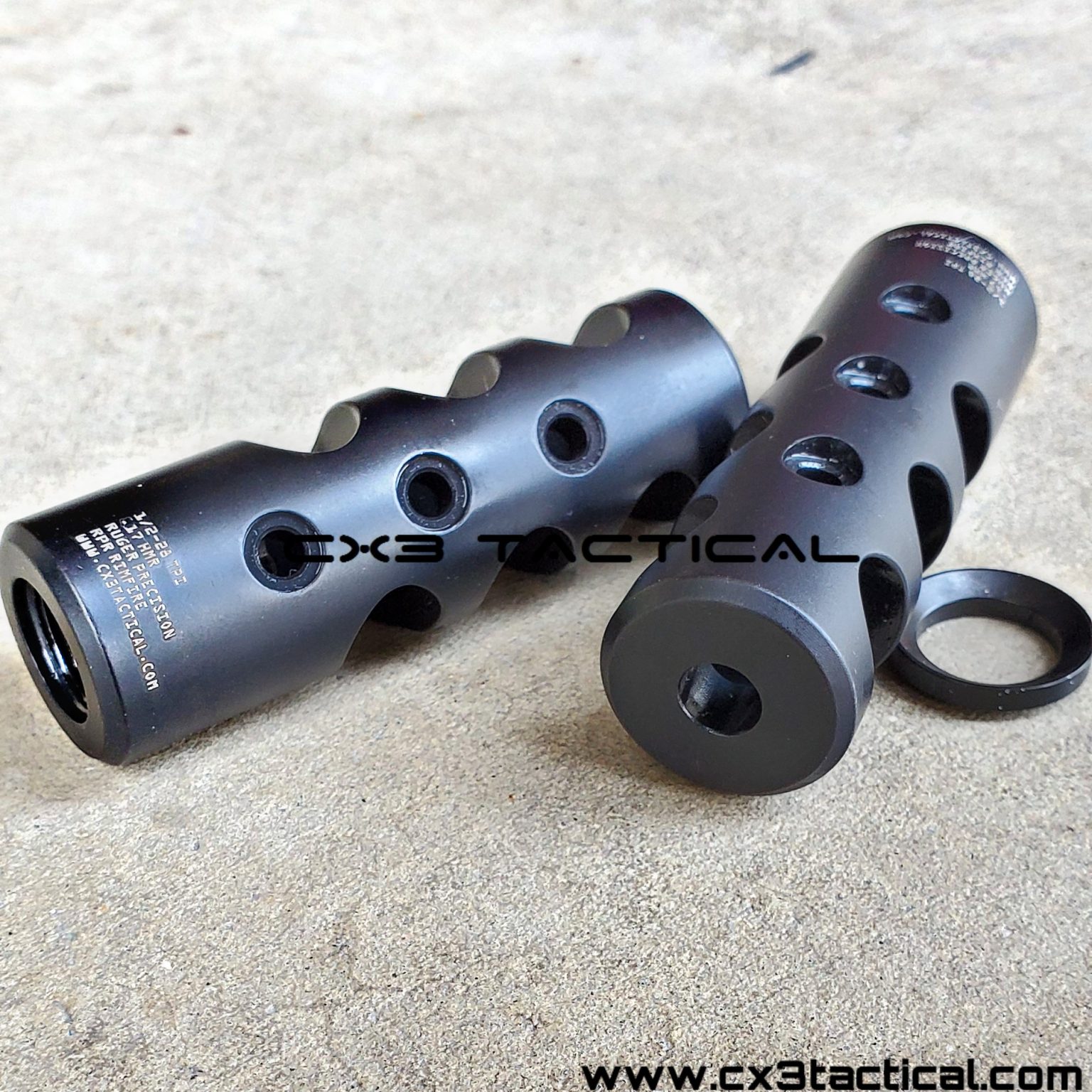 .17 HMR Muzzle Brake Compensator Ruger Precision Rimfire RPR .17 HMR 1/ ...