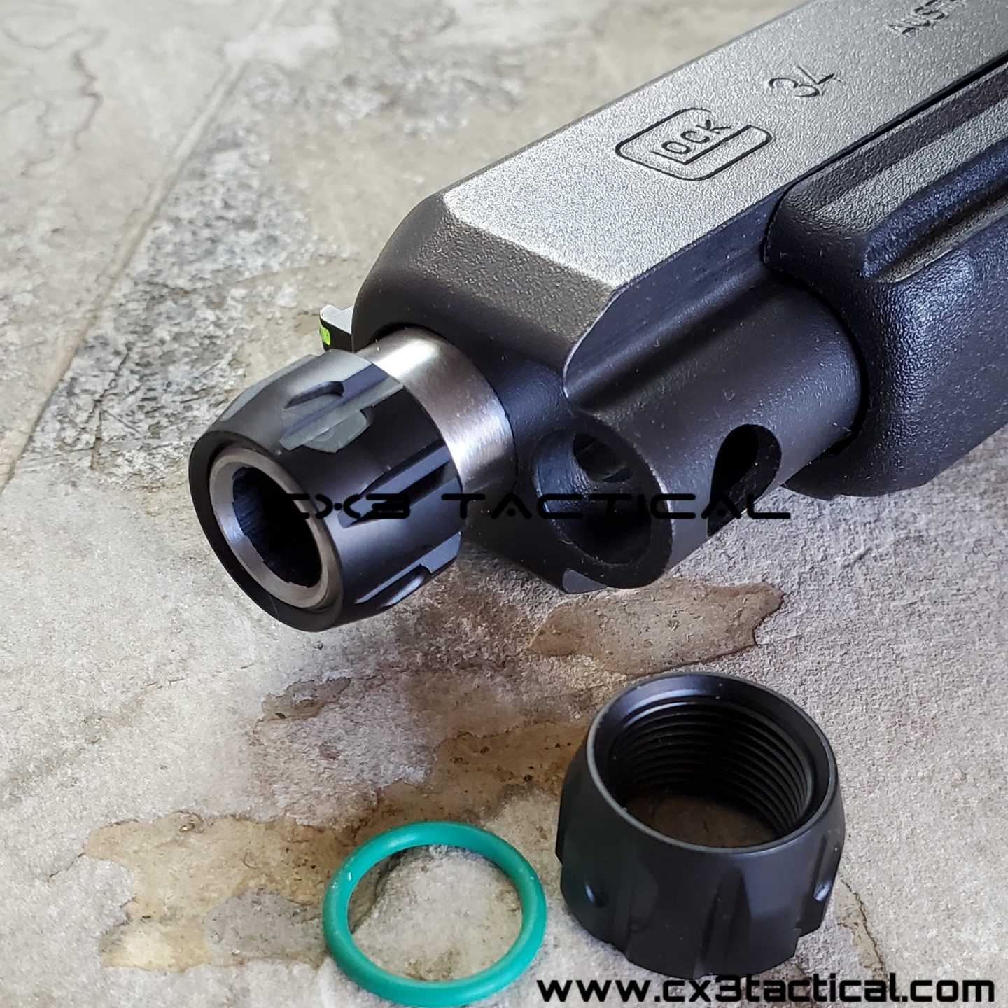 Glock Thread Protector 9mm 1/2-28 TPI Fluted Thread Protector Red ...