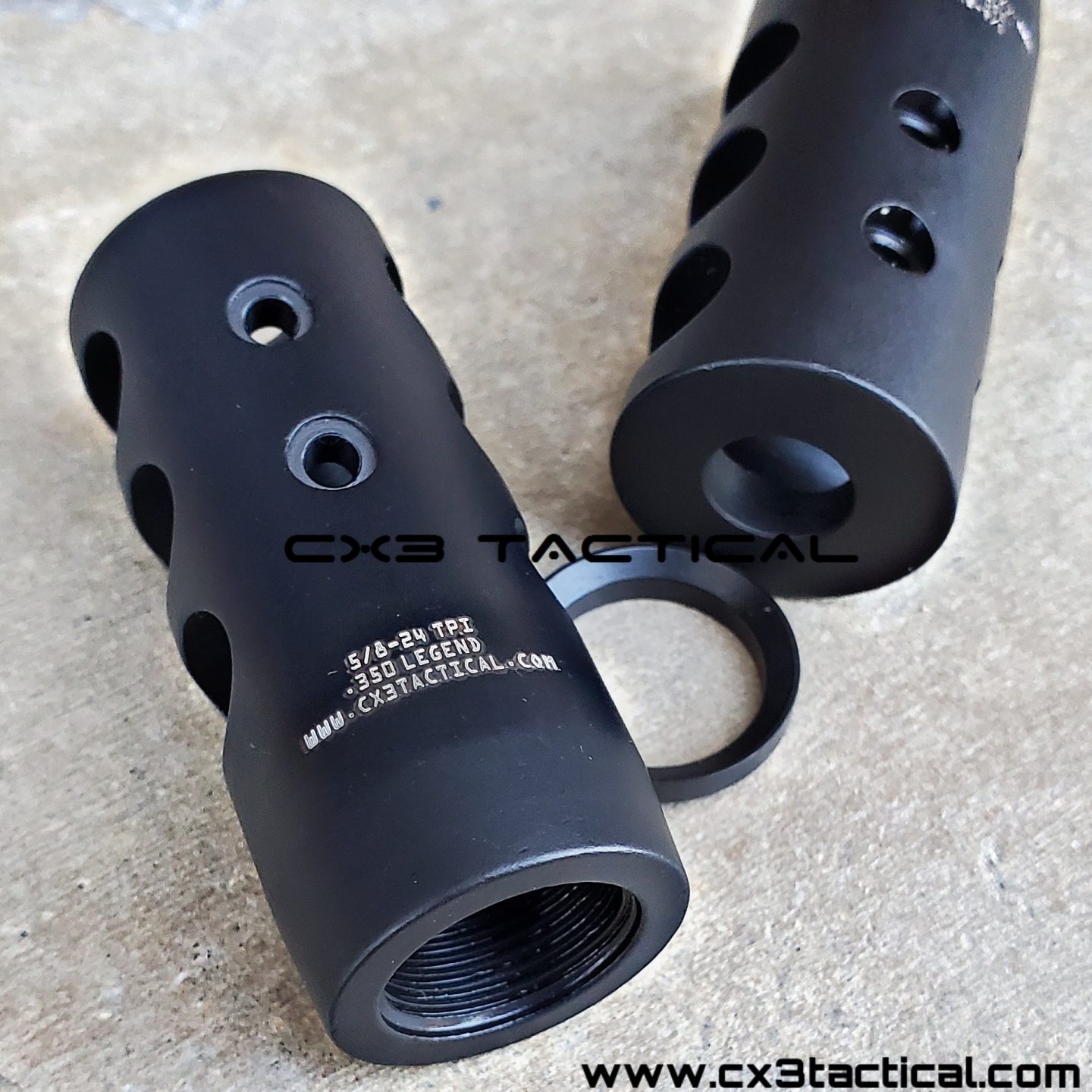  350 Legend Muzzle Brake Compensator 350 Legend Comp Brake 5 8 24 TPI