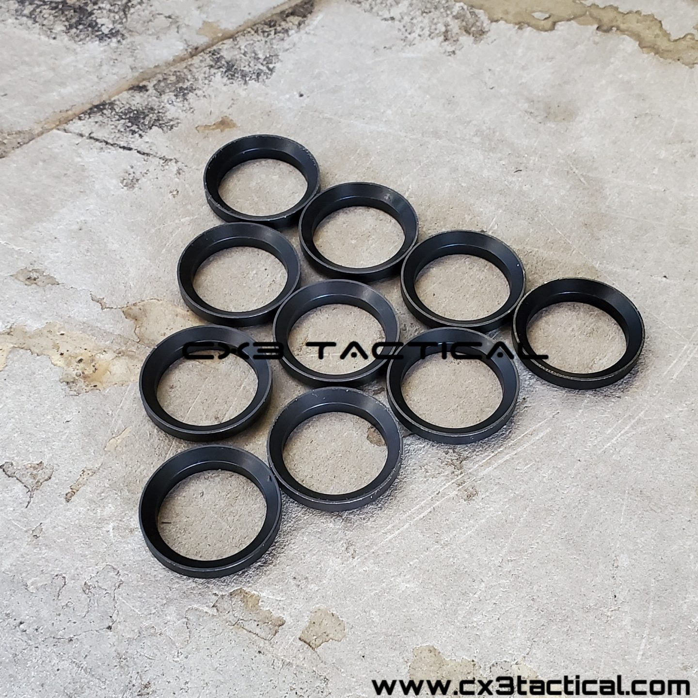 .308 7.62x51 NATO Crush Washer Pack of 10 5/8-24 Black Oxide Crush ...