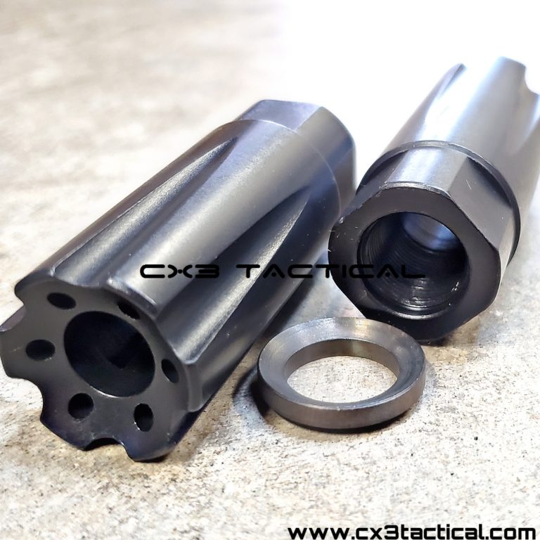 .17 HMR Linear Compensator Muzzle Brake 1/2-28 TPI Smooth Finish .17HMR ...