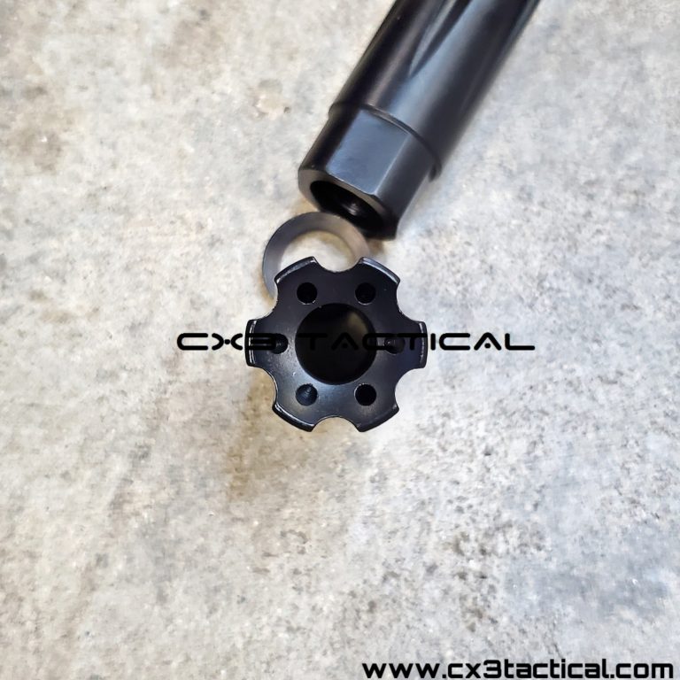 .17 HMR Linear Compensator Muzzle Brake 1/2-28 TPI Smooth Finish .17HMR ...