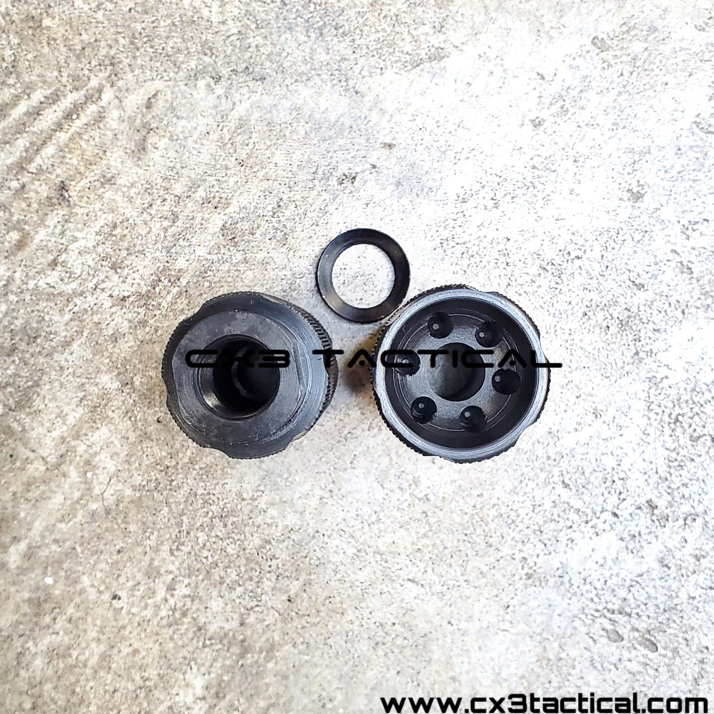 .223 5.56 NATO Linear Compensator 1/2-28 TPI Knurled Muzzle Brake 6 ...