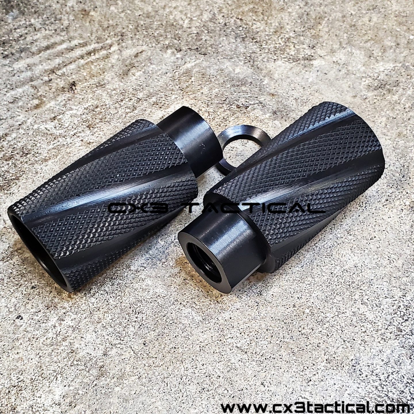 .223 5.56 NATO Linear Compensator 1/2-28 TPI Knurled Muzzle Brake 6 ...