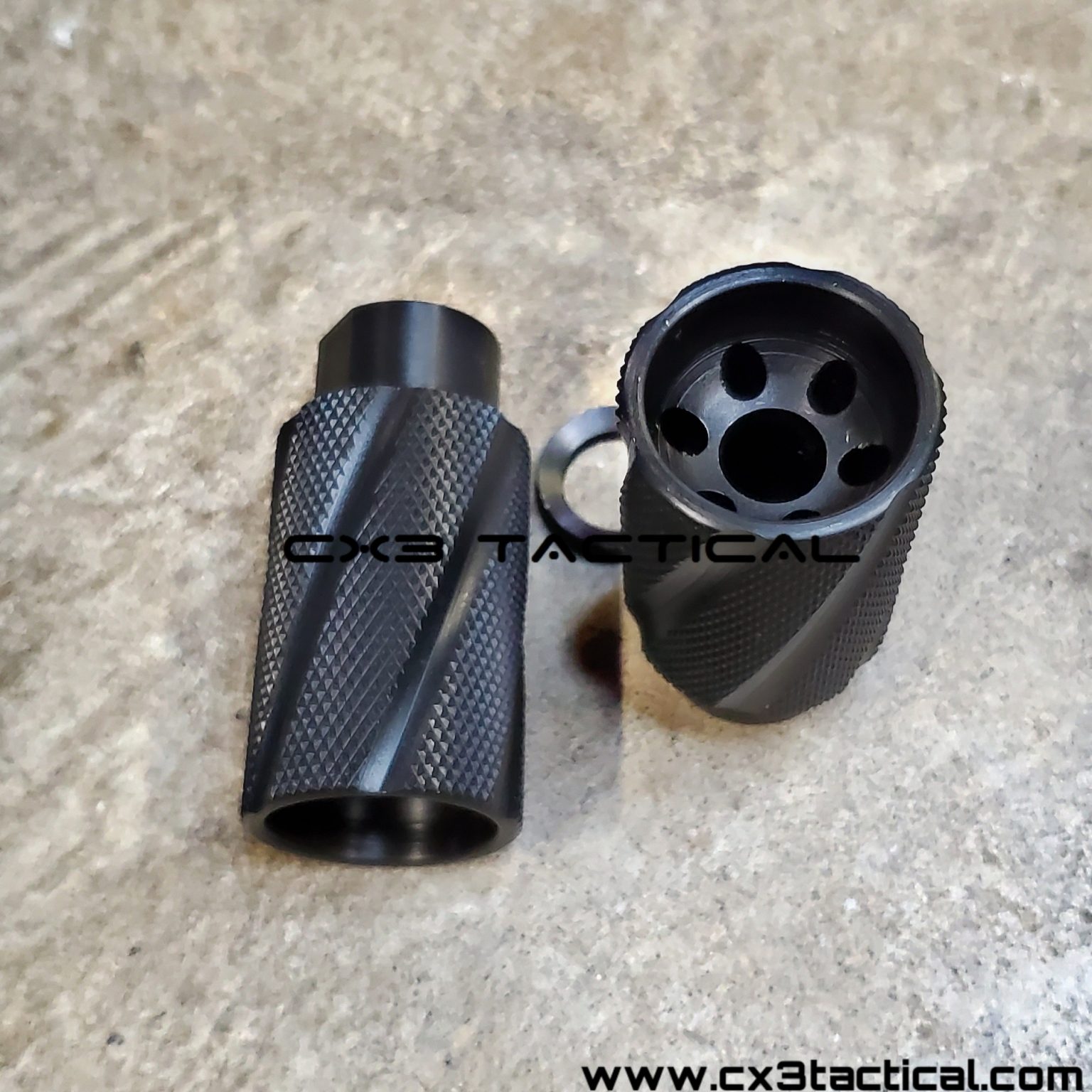 .223 5.56 NATO Linear Compensator 1/2-28 TPI Knurled Muzzle Brake 6 ...