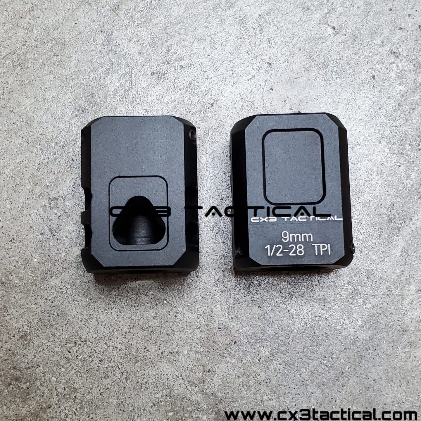 Glock 9mm Compensator Muzzle Brake 1/2-28 TPI For Glock Threaded Barrel ...