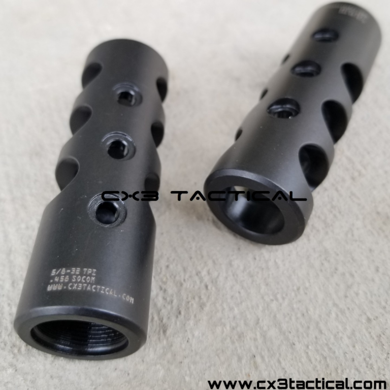 .458 Socom Muzzle Brake Compensator 5/8-32 TPI 458 SOCOM - CX3TACTICAL™