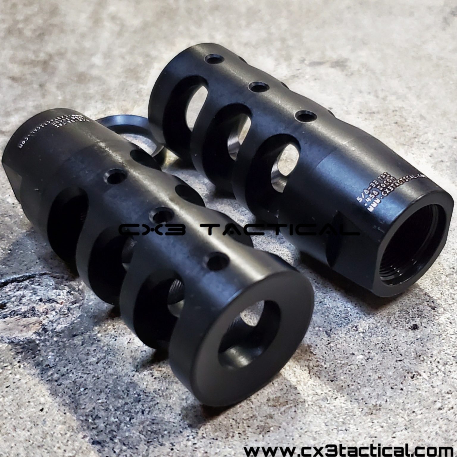 .458 Socom Muzzle Brake Compensator 5/8-32 TPI Crowned Muzzle Brake ...