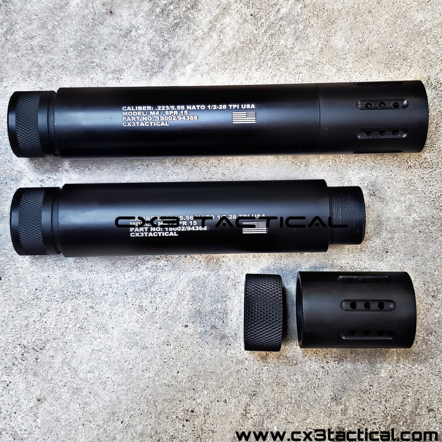 Muzzle Brake Linear Compensator Slip On Shroud Fake Suppressor Can With ...