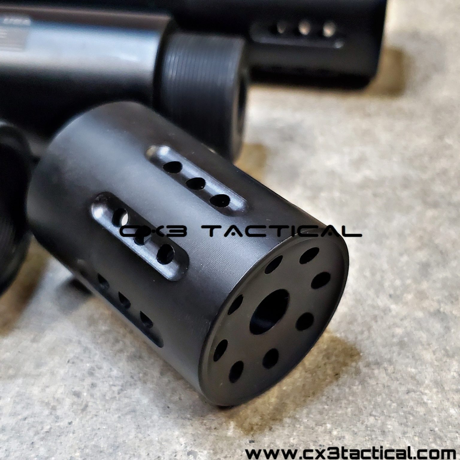 Muzzle Brake Linear Compensator Slip On Shroud Fake Suppressor Can With ...