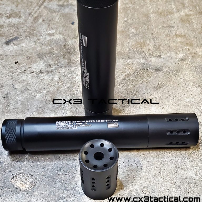 Muzzle Brake Linear Compensator Slip On Shroud Fake Suppressor Can With ...