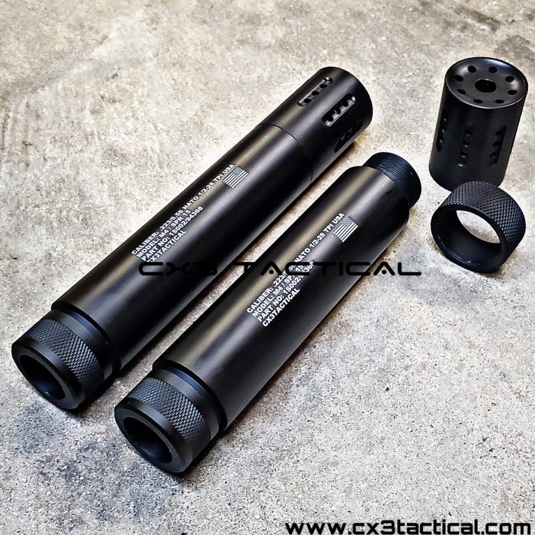 Muzzle Brake Linear Compensator Slip On Shroud Fake Suppressor Can With ...