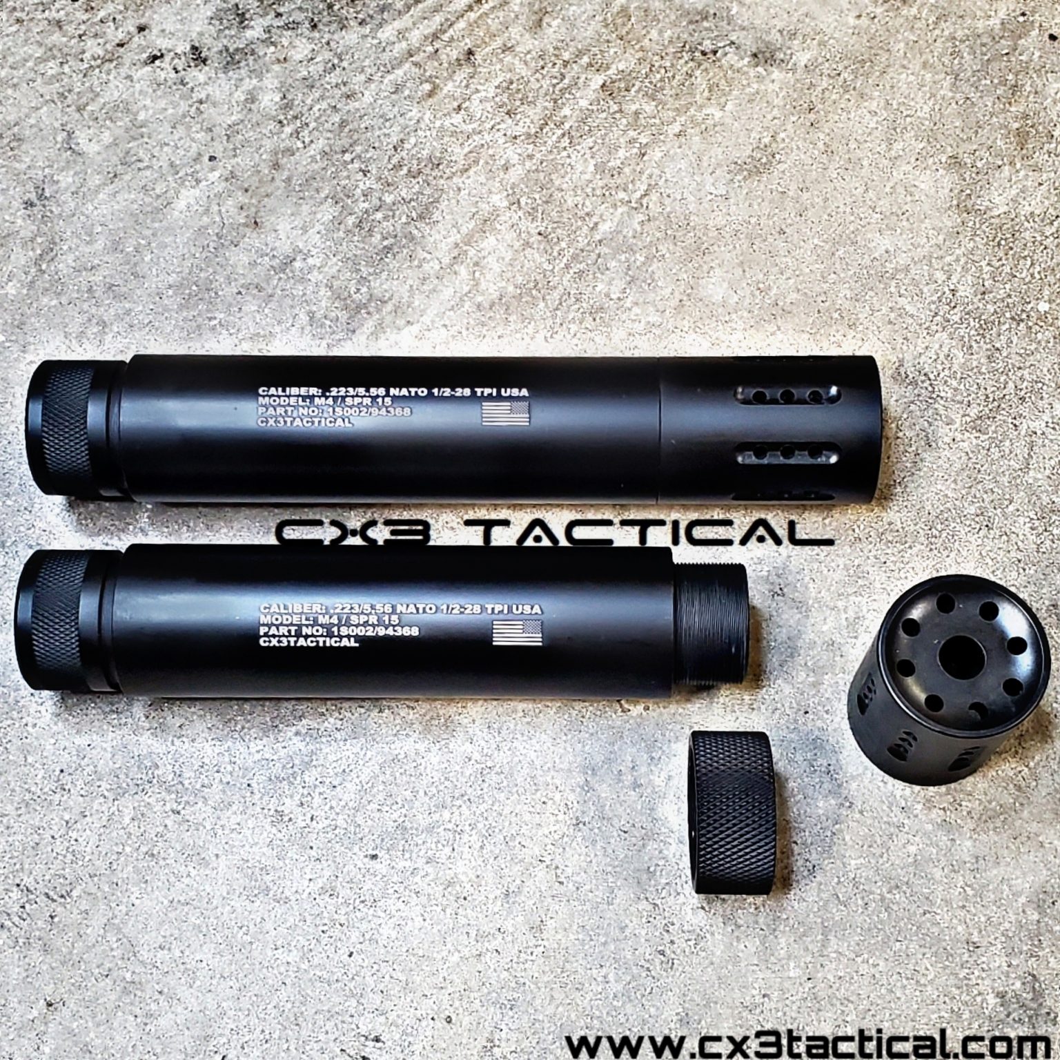 Muzzle Brake Linear Compensator Slip On Shroud Fake Suppressor Can With ...