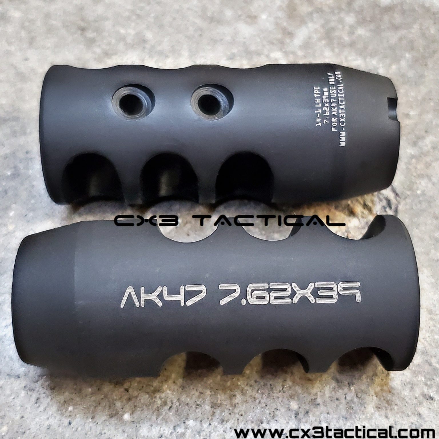 7.62x39 Muzzle Brake Compensator 14-1 LH TPI 14x1 Left Hand Thread AK ...