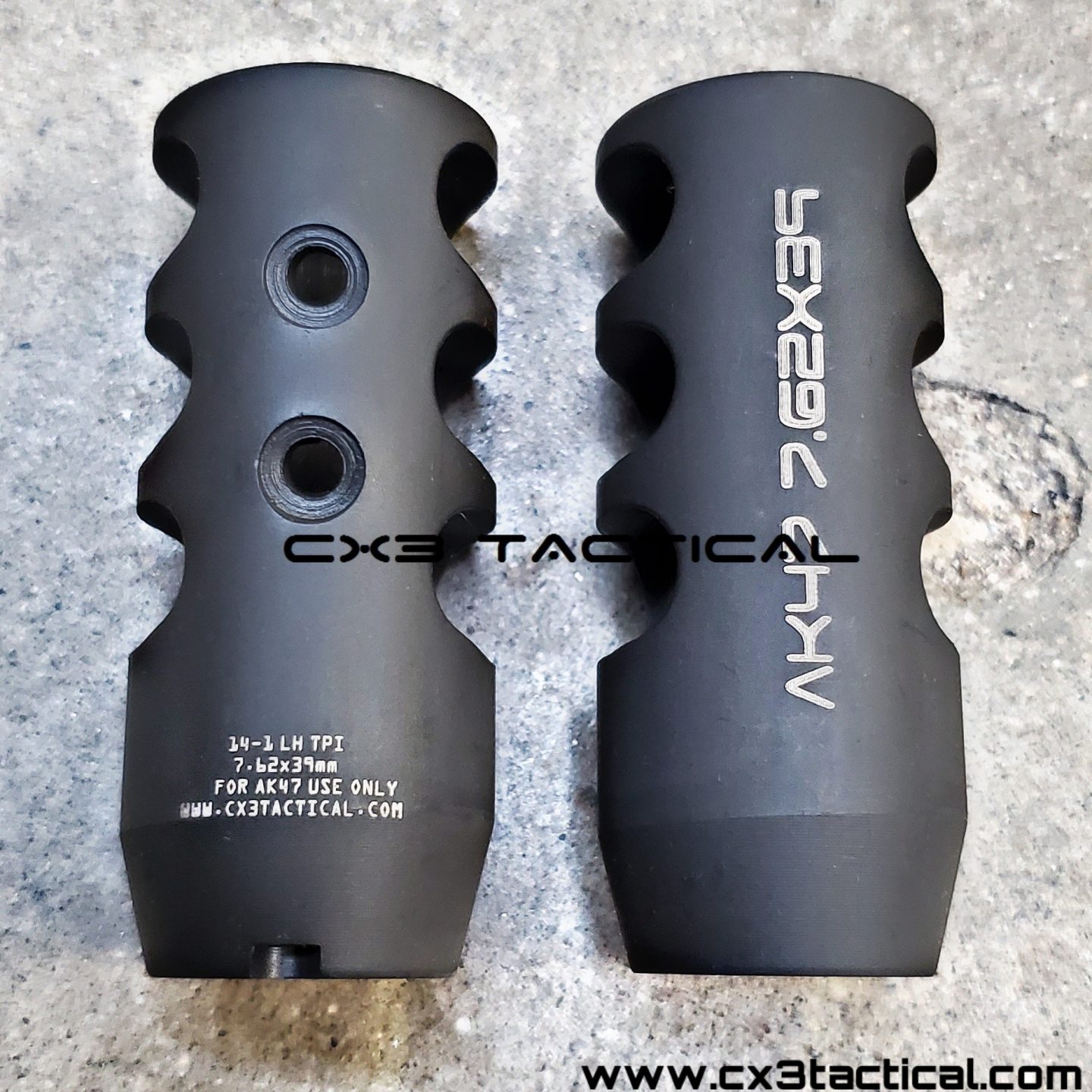 7.62x39 Muzzle Brake Compensator 14-1 LH TPI 14x1 Left Hand Thread AK ...