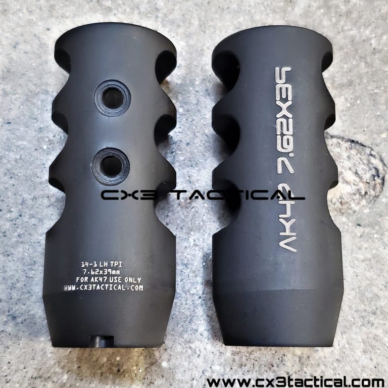 7.62x39 Muzzle Brake Compensator 14-1 LH TPI 14x1 Left Hand Thread AK ...