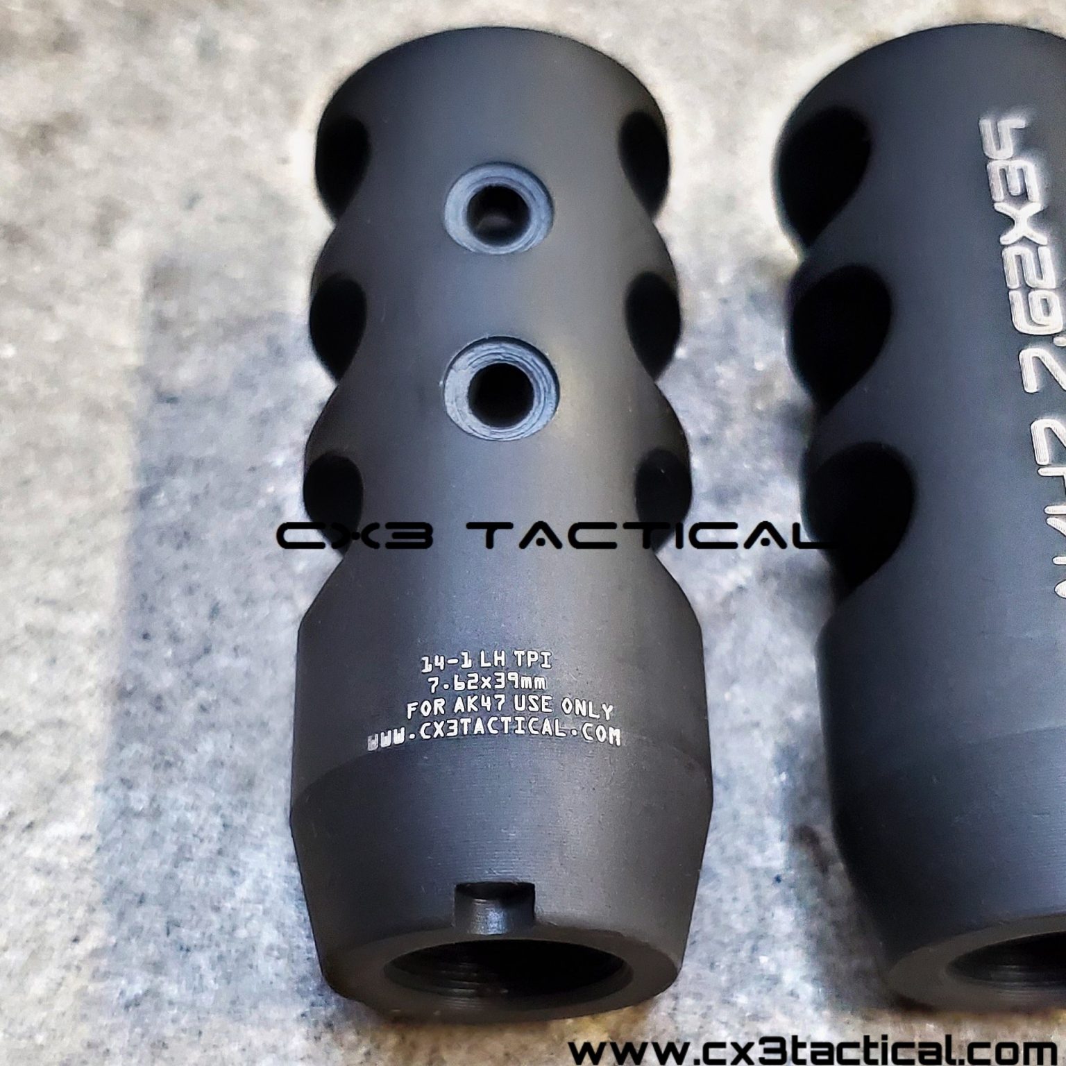 7.62x39 Muzzle Brake Compensator 14-1 LH TPI 14x1 Left Hand Thread AK ...