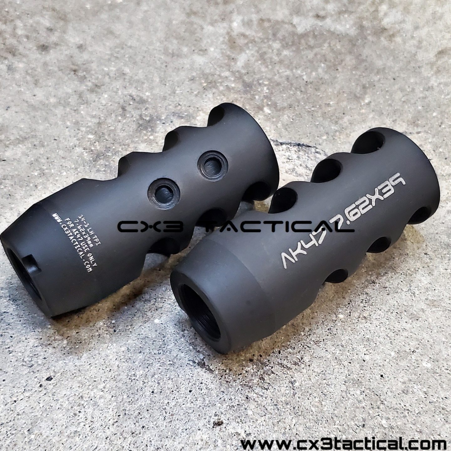7.62x39 Muzzle Brake Compensator 14-1 LH TPI 14x1 Left Hand Thread AK ...