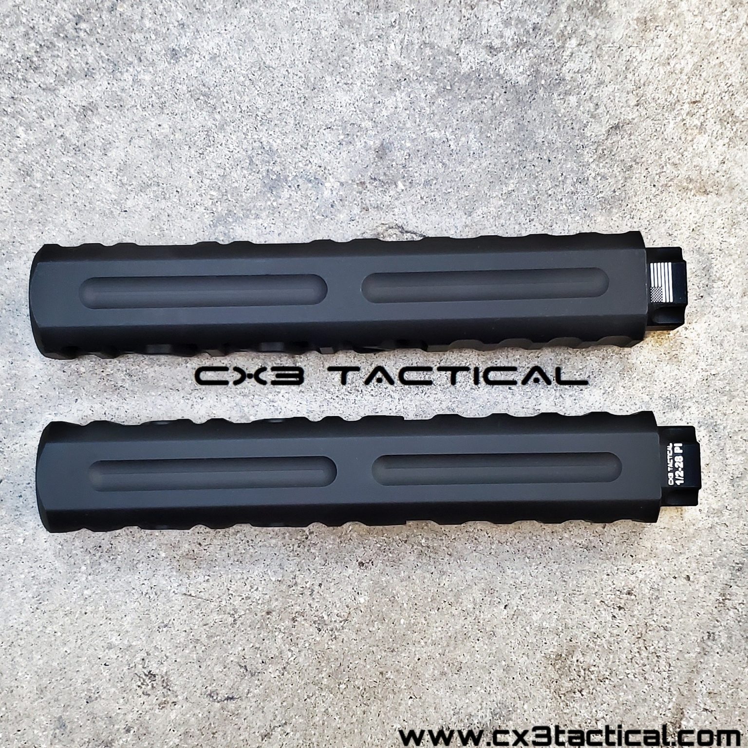 .223 / 5.56 Extra Long Muzzle Brake Compensator 1/2-28 TPI - CX3TACTICAL™