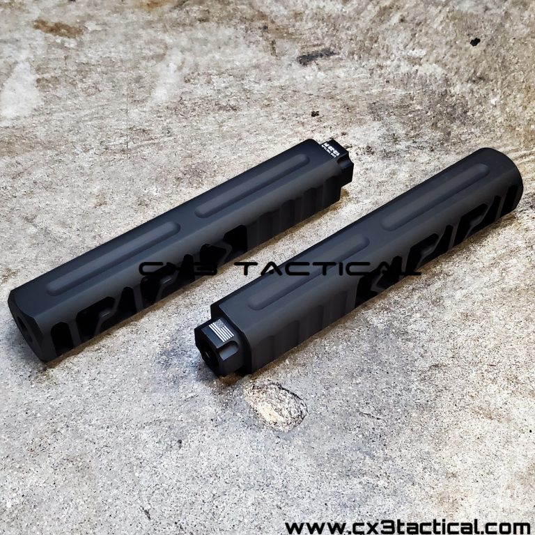 .223 / 5.56 Extra Long Muzzle Brake Compensator 1/2-28 TPI - CX3TACTICAL™