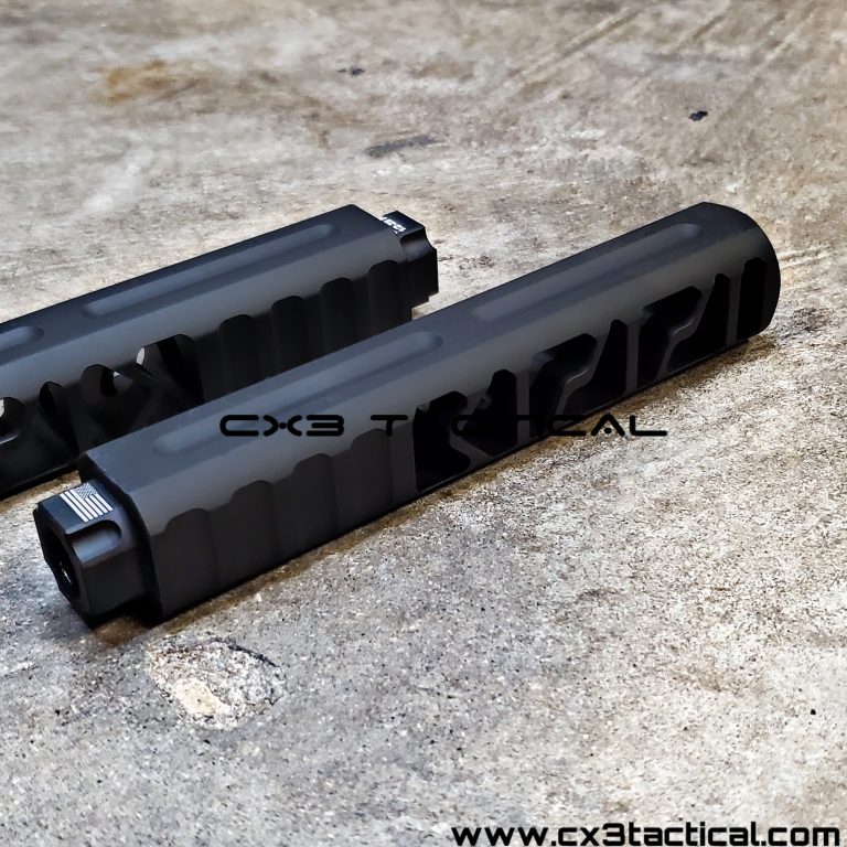 .223 / 5.56 Extra Long Muzzle Brake Compensator 1/2-28 TPI - CX3TACTICAL™