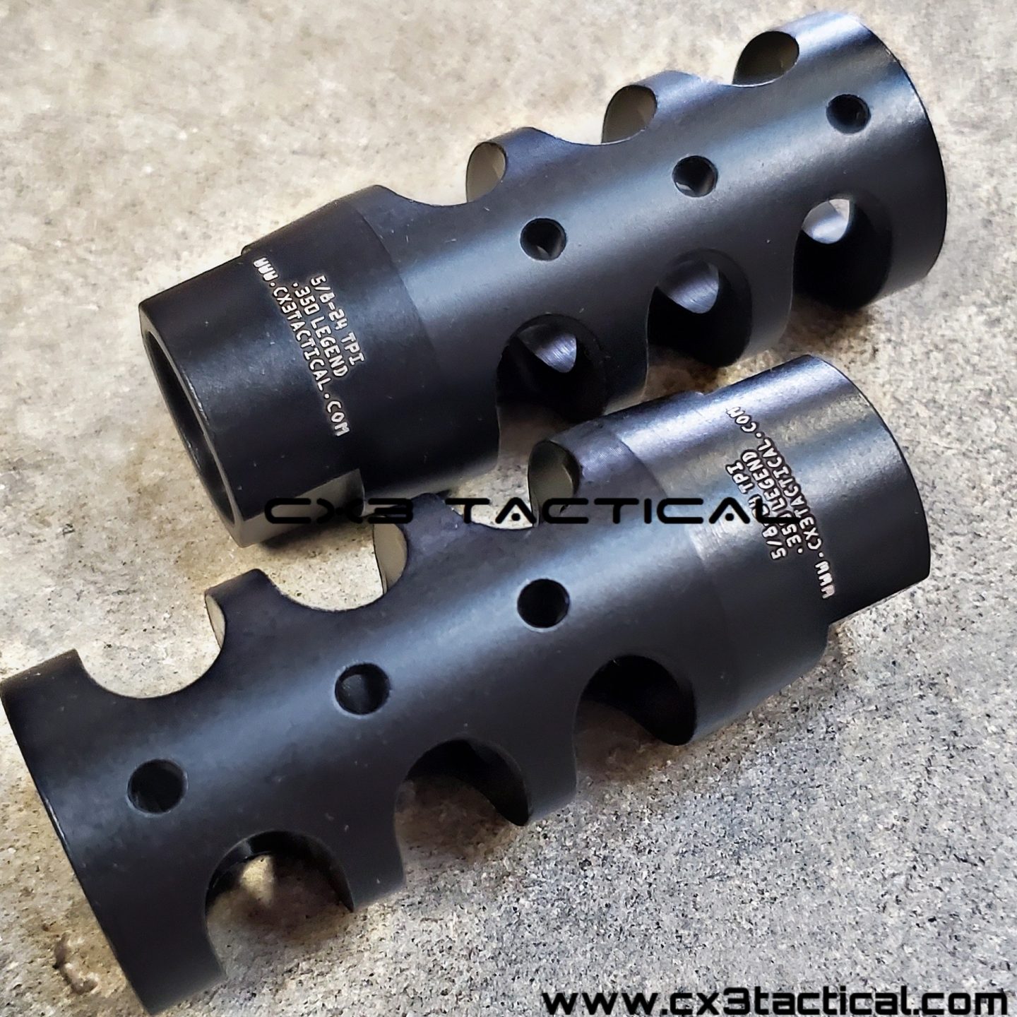 .350 Legend Muzzle Brake Compensator 350 Legend Comp Brake 5/8-24 TPI ...
