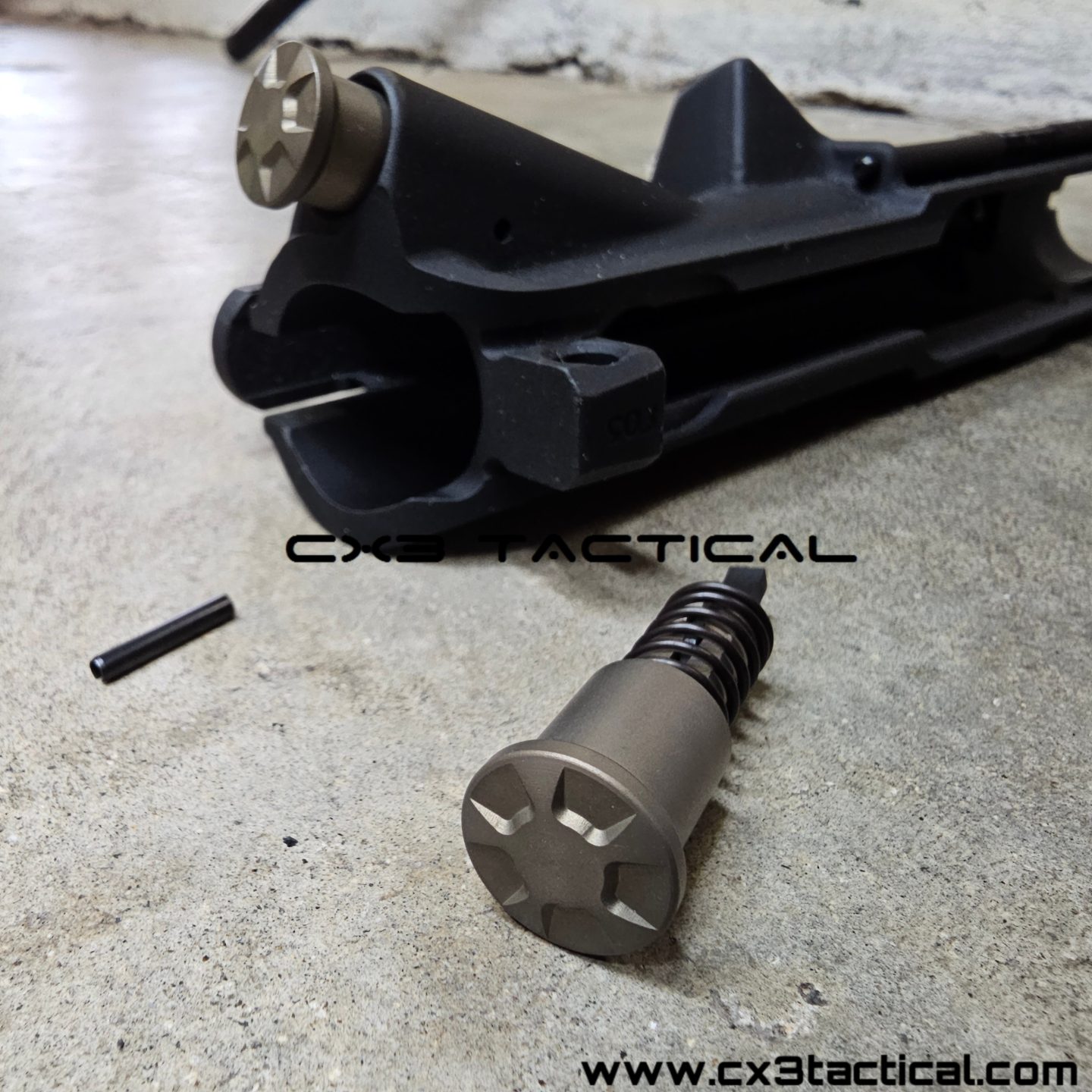 AR15 Forward Assist Assembly T6-6061 Billet Aluminum Tan Anodized ...