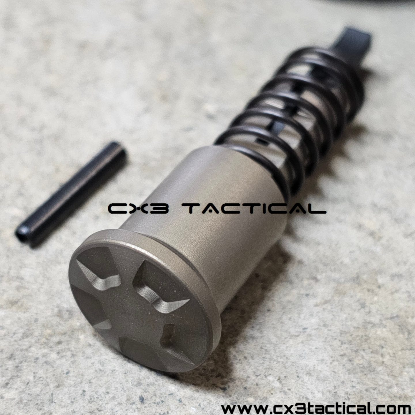 AR15 Forward Assist Assembly T6-6061 Billet Aluminum Tan Anodized ...