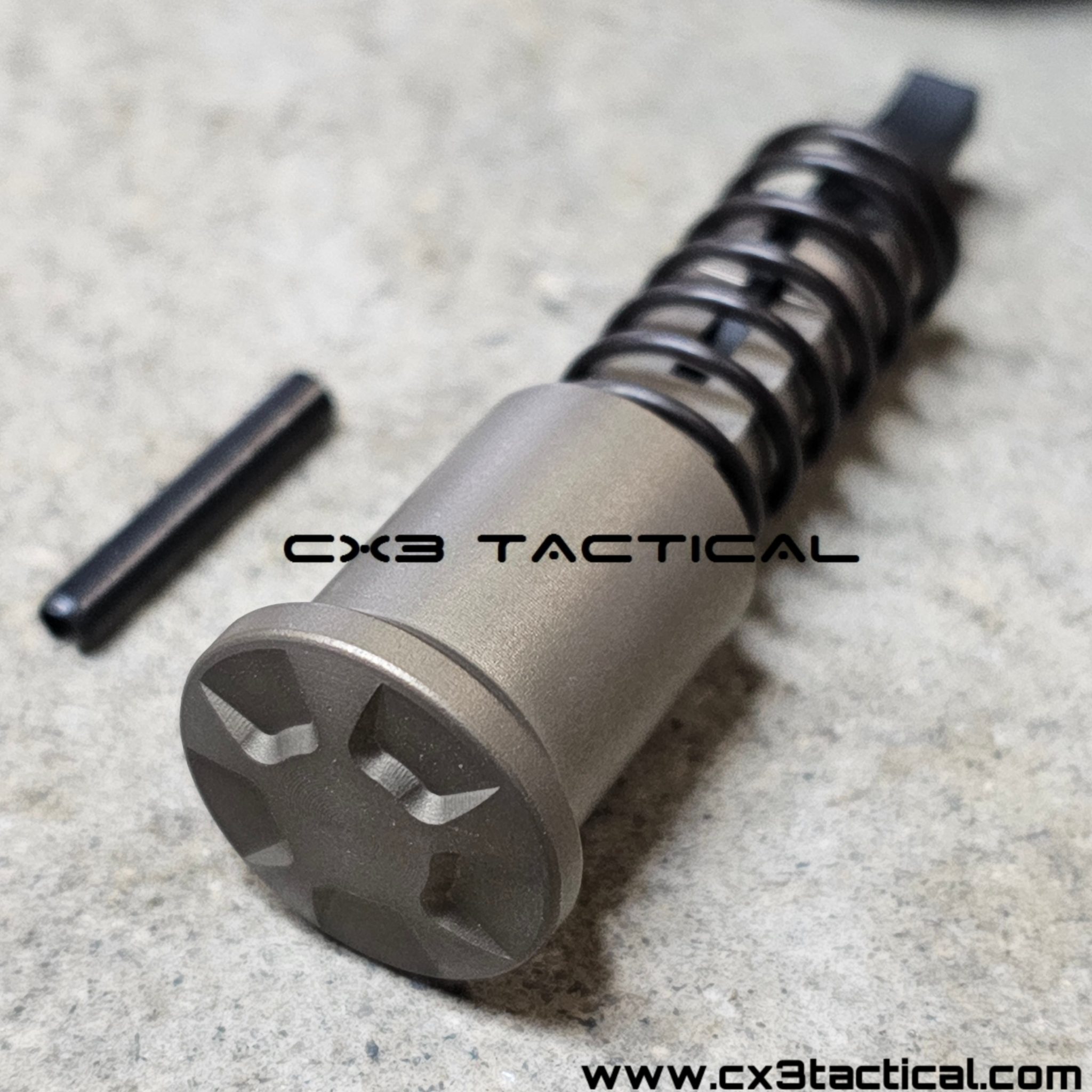 AR15 Forward Assist Assembly T6-6061 Billet Aluminum Tan Anodized ...