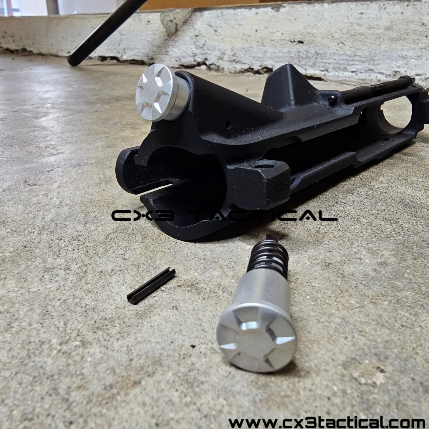 AR15 Forward Assist Assembly T6-6061 Billet Aluminum Silver Anodized ...