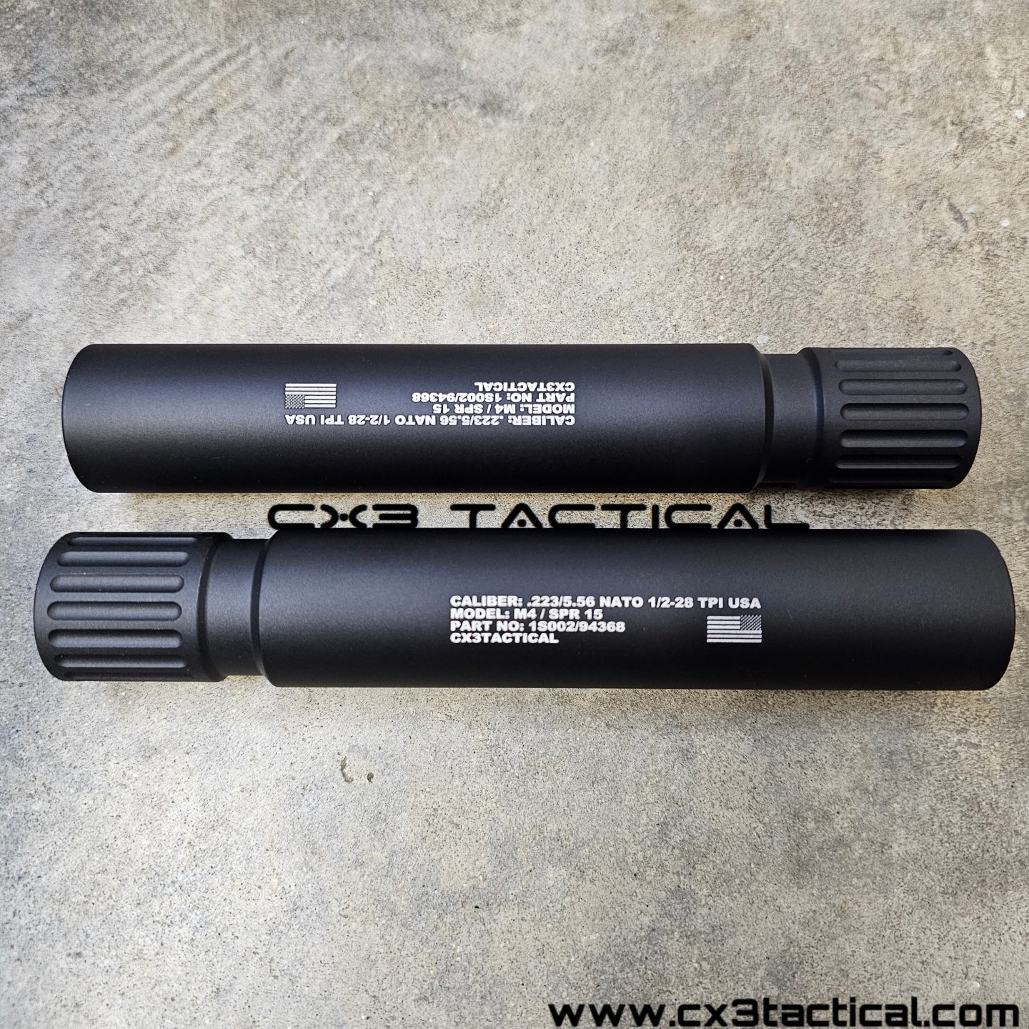 Muzzle Brake Compensator .223 5.56 1/2-28 T6 6061 Fake Suppressor ...